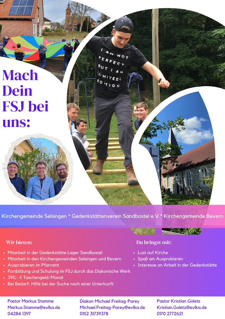 Kirchengemeinde Bevern – Freiwilliges Soziales Jahr: Stelle zu Anfang ...